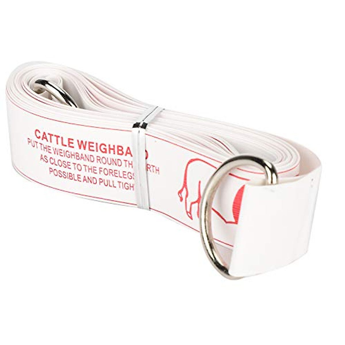 Cattle Weight Measuring Tape, 2.5m Livestock Tape Measure, Soft PVC Animal Bust Weight Contrast Ruler Farm Equipment for Pig Cattle Horse Pony Pig