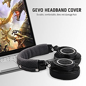 Replacement Headphone Headband Cover Protector for ATH-M50x,M50XBT/MX40,Cloud 2&1 Headsets,Headband Cushion Pads Easy Installation No Tool Needed