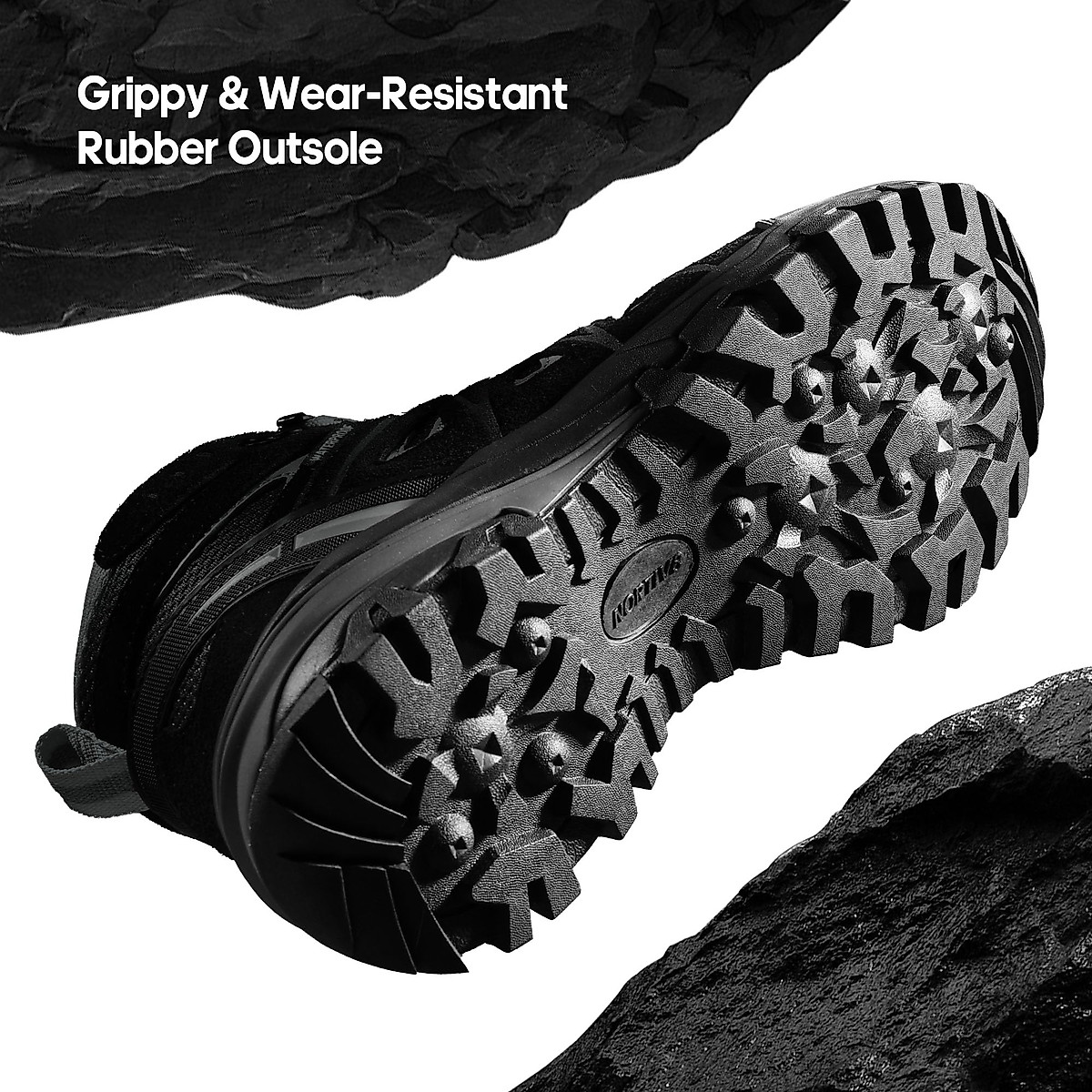 NORTIV 8 Womens Waterproof Hiking Boots Low Top Lightweight Outdoor Trekking Camping Trail Hiking Boots Size 7 M US SNHB211W, Grey/Blue