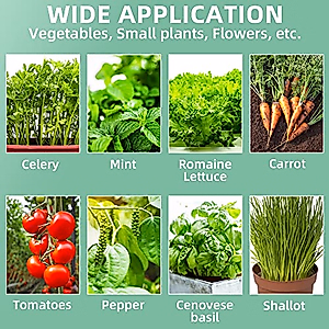 100 Pack Grow Sponges, Replacement Root Growth Sponges Seed Pods Compatible with AeroGarden, Seedling Starter Sponges Kit for Hydroponic Indoor Garden System, Growing Medium with 20pcs Plant Labels