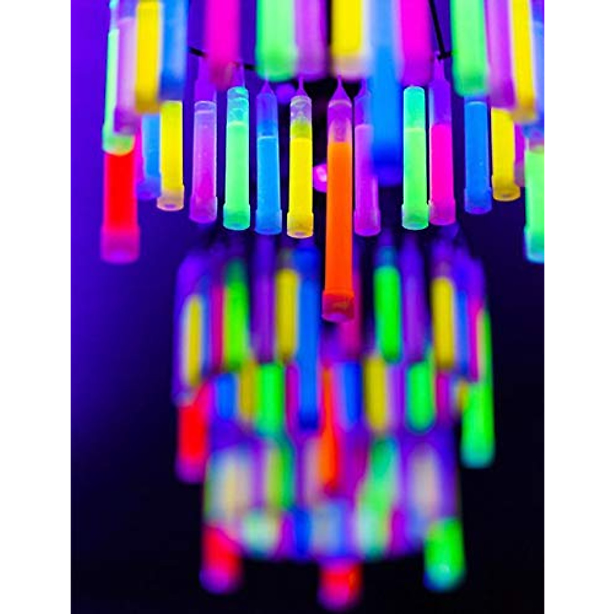 Glow Fever Glow Sticks Bulk 100ct Premium Glow in The Dark Light Up with Lanyards, for Glow Party Supplies, Party Favors, Birthday, Halloween, Graduation, Super Bright, Glow Up to 12 hrs