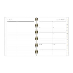 Blue Sky Life Note It 2023 Weekly and Monthly Planner Notes, 8.5" x 11", Frosted Cover, Wirebound, Leah (139479-23)
