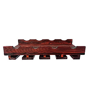 HIVVI Wall Mounted Wine Rack, Designed Specifically for Wine Bottles Glass, Floating 16.5 Inch Wooden Shelf,Home and Kitchen Decor