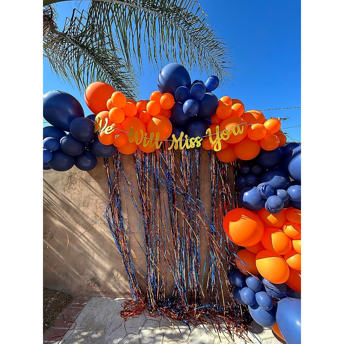 Good Luck We Will Miss You Banner - Retirement Party Decorations, Graduation Going Away Party Decor, Farewell Party Decorations, Office Work Party Supply Gold Glitter