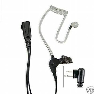 Zotech Replacement Standard Mushroom Earbud Ear Tips for Motorola Kenwood Two Way Radio Coil Tube Audio Kits/Transparent Acoustic Tube Earpieces