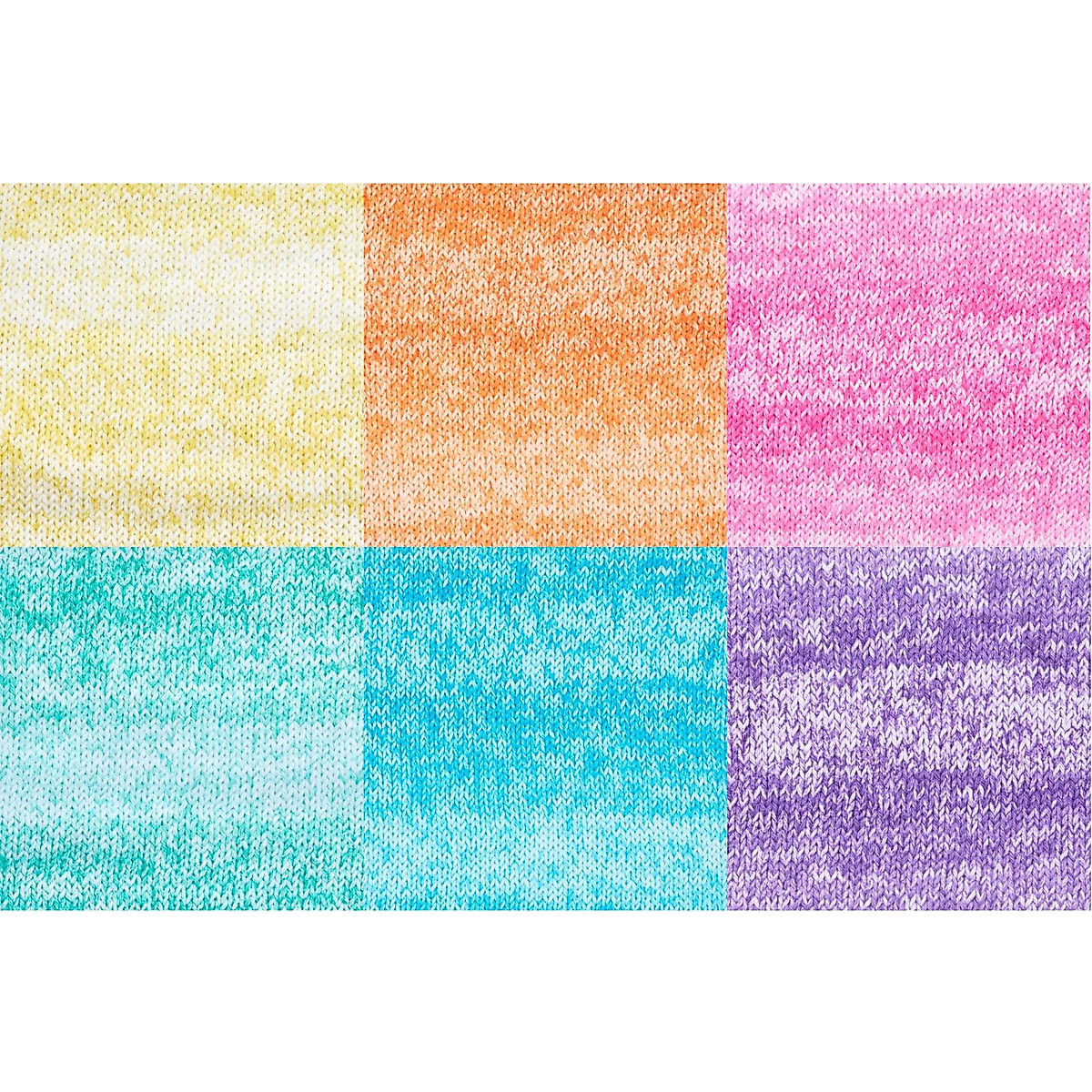 Premier Home Cotton Yarn 6-Pack Bundle with Bella's Crafts Stitch Markers (Splash Mix)