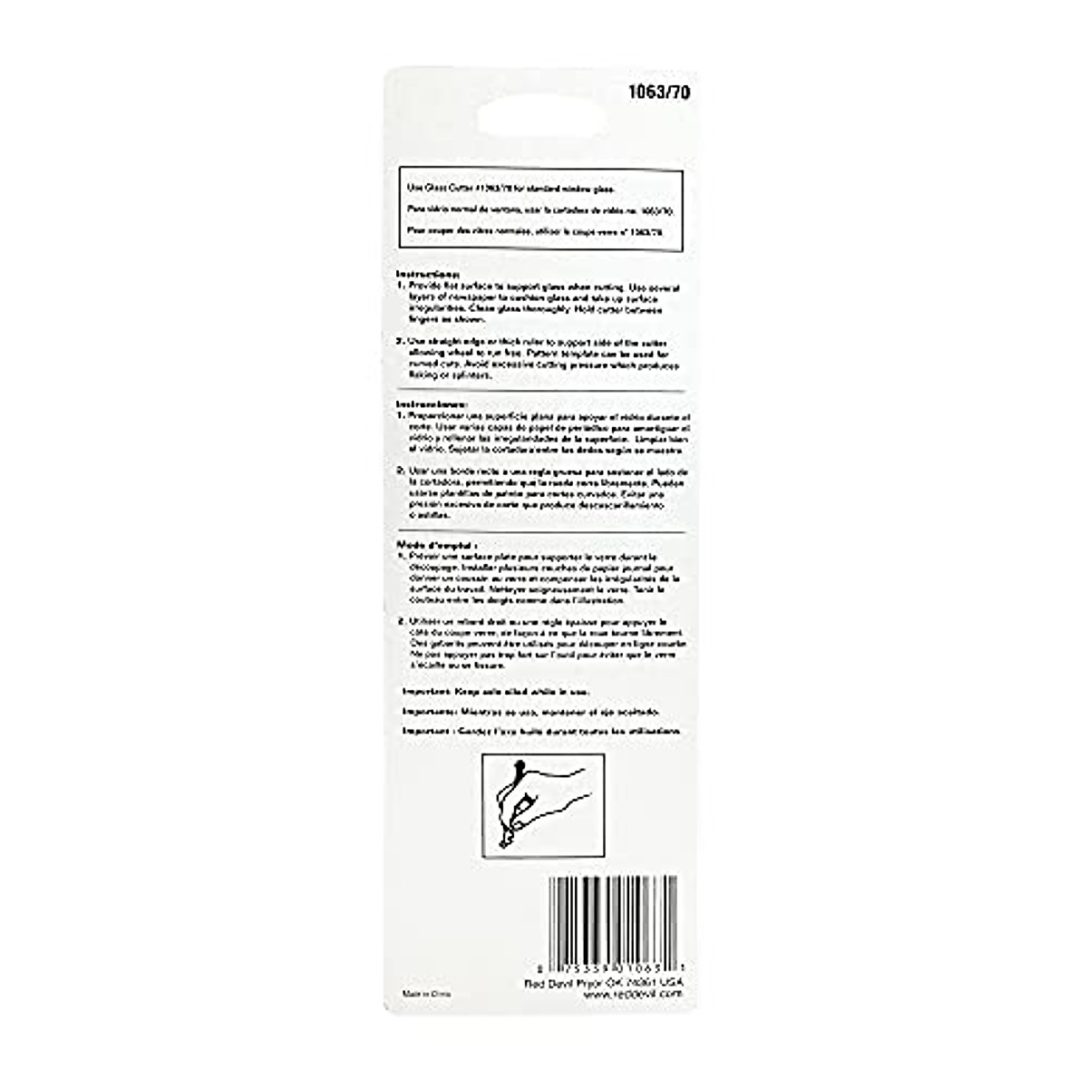 Red Devil 106370 DIY Glass Cutter, 1-Pack