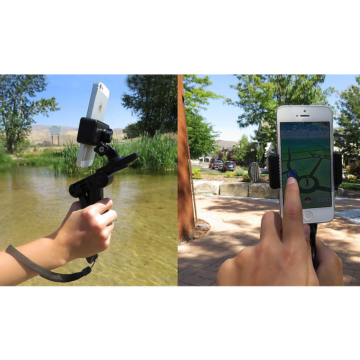 Octo Mount - Universal Cell Phone and GoPro Tripod & Hand Grip Mount. Works with iPhone, GoPro, Android, Samsung, Google Pixel, GoPro and Other Action Cameras.