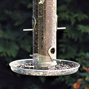 Droll Yankees Bird Feeder Tray, Seed Catcher Accessory Attachment, 10.5-Inch Diameter