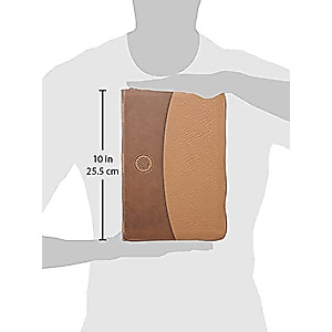 Biblia Reina Valera 1960 Tamaño grande, letra grande piel canela con cremallera / Spanish Holy Bible RVR 1960. Large Size Large Print Brown Leather with Zipper