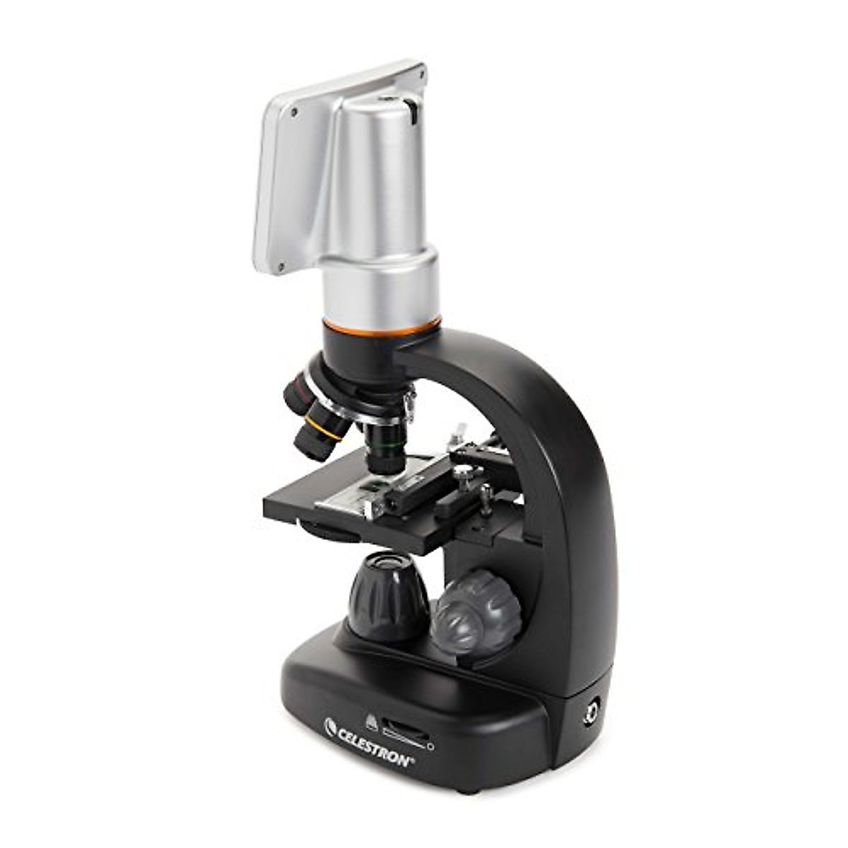 Celestron – TetraView LCD Digital Microscope – Biological Microscope with a Built-In 5MP Digital Camera – Adjustable Mechanical Stage –Carrying Case and 2GB Micro SD Card