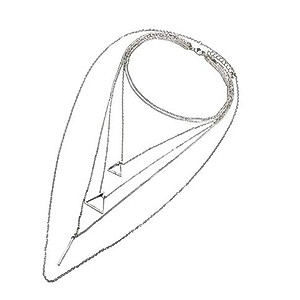 Anglacesmade Bohemia Layered Choker Necklace Silver Triangle Necklace Bar Necklace Geometric Necklace Bohemian Jewelry for Women and Girls