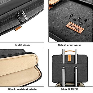 DOMISO 12.5-13 Inch Laptop Sleeve Case Handbag with Velcro Compatible with MacBook Pro 14 inch 2021 2022 M1 Pro / 13.5" Surface Book/Lenovo/HP,Dark Grey