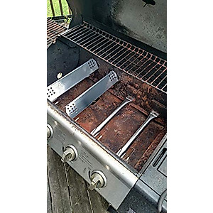 Grill Replacement Parts for Grill Master 720-0737, 720-0769, Heat Plate Burner Shield Flame Deflectors and BBQ Grill Burner Replacement for Nexgrill Grillmaster 720-0737 720-0769 Gas Grill Models