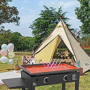 VPOWJI 28 IN Griddle Mat, Silicone Griddle Mat, Griddle Mat for Blackstone Grill, Heavy Duty Food Grade Silicone Mat, for Blackstone Griddle Protector Outdoor