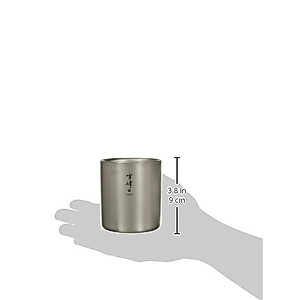 Snow Peak Titanium H450 Stacking Mug, TW-122, Premium Titanium, Made in Japan, Ultralight for Camping, Backpacking Everyday Use, Lifetime Product Guarantee