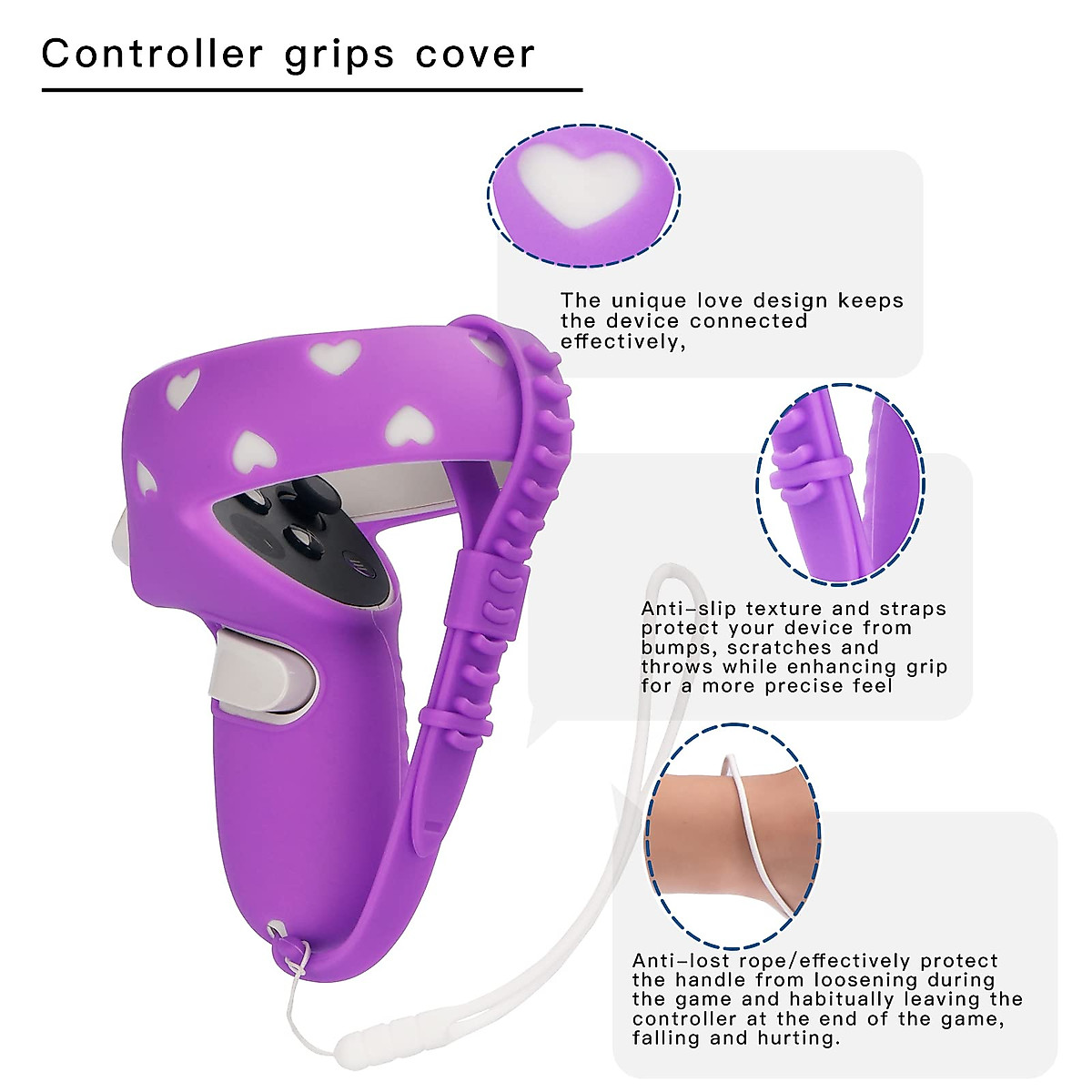 fanluoqi Silicone Cover Set for Accessories,includ face Cover,Lens Cover,Control Grips Cover and 3 in 1 Gifts