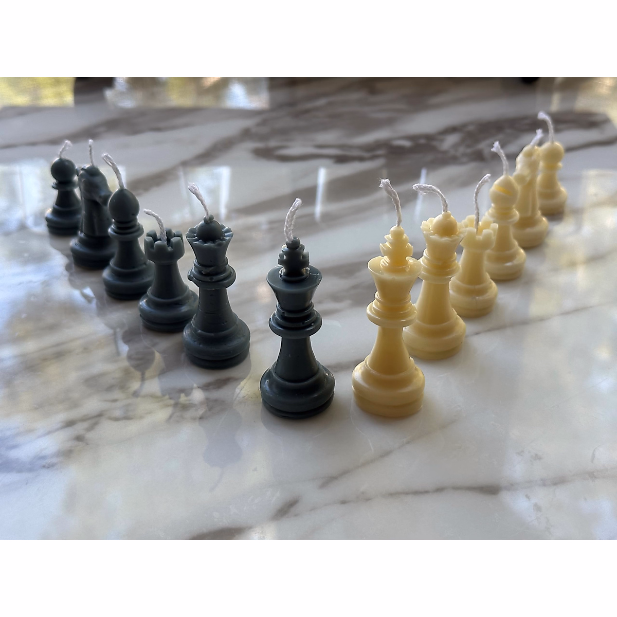 12 pcs Chess Candles, Natural Soy wax/Beeswax, Decorative candle, Can be used as Birthday Candle, Perfect gift for various occasions