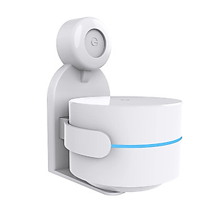 Premium SCREWLESS Google Nest WiFi Router Mount for Google WiFi Mesh, Google WiFi Point & Google WiFi (2nd Generation) AC2200 with [in-Built Cable Management System]