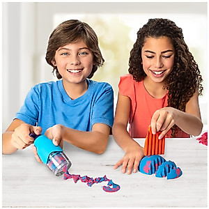 Kinetic Sand, Sandisfying Set with 2lbs of Sand and 10 Tools, Play Sand Sensory Toys for Kids Ages 3 and up