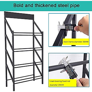 RKUVPAE Washing Hand Basin Display Rack, Free Standing Commercial Kitchen Sink Sample Stand, Utility Double Slot Sink Storage Shelves with Wheels for Home