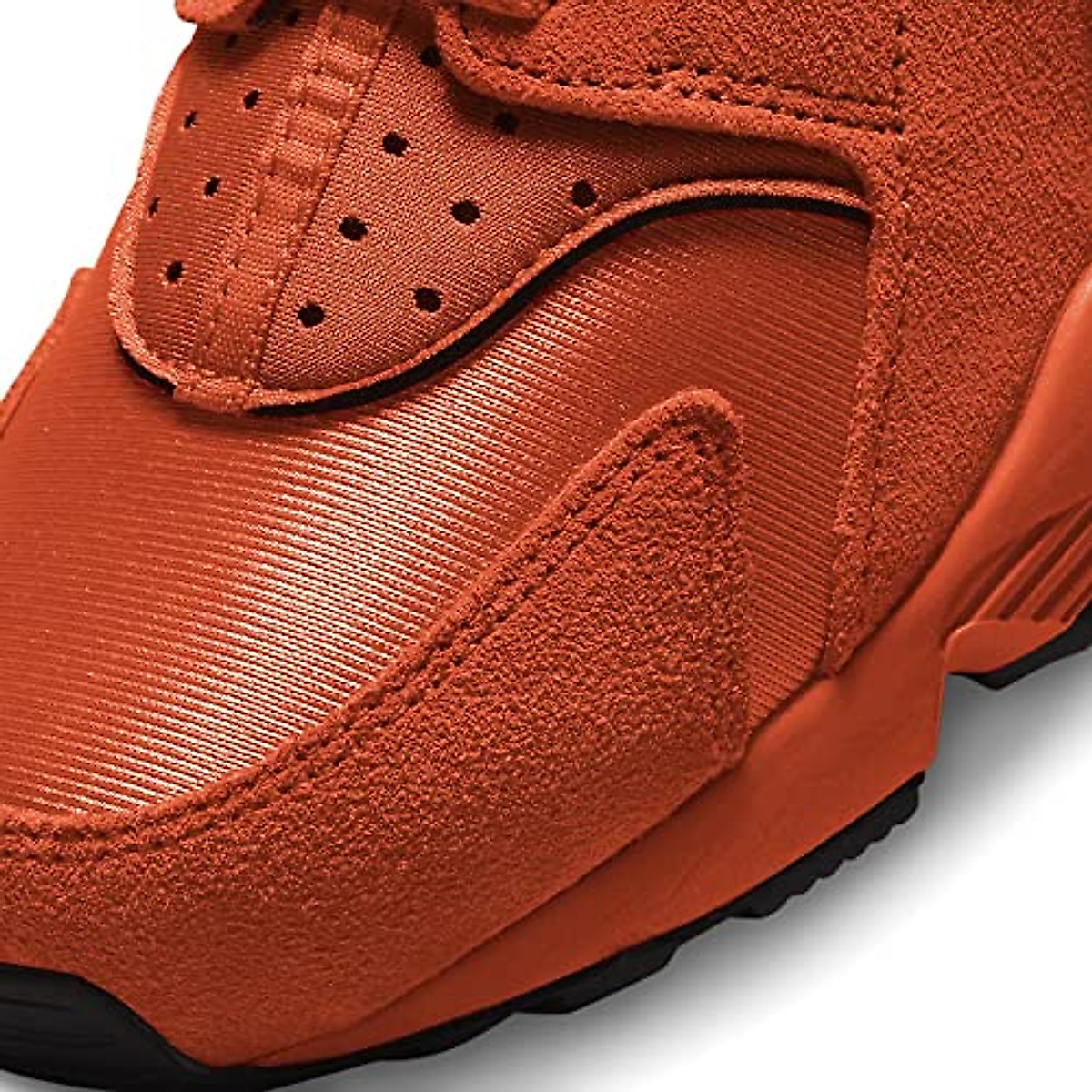 Nike Womens Air Huarache Run Sneakers, Rush Orange/Black/Guava Ice, 6 US