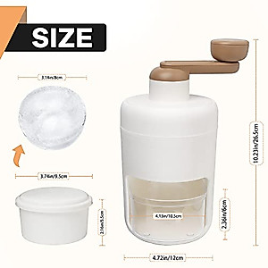 FILTA Shaved Ice Machines and Snow Cone Machine-Portable Ice Crusher and Shaved Ice Machine with Ice Cube Trays-BPA Free