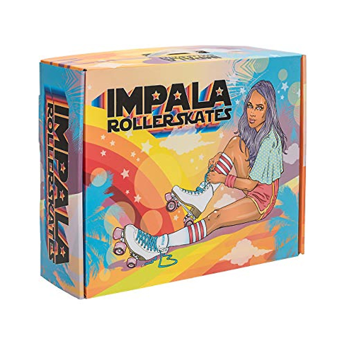 Impala Rollerskates Girl's Impala Quad Skate (Big Kid/Adult) Holographic 10 (US Men's 8, Women's 10) M