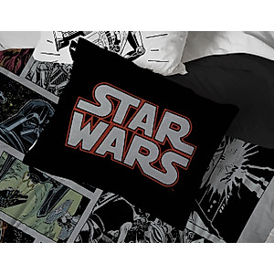 Star Wars Comic Book Twin Size Comforter Set - 5 Piece Bedding Includes Sheet Set & Pillow Covers - Super Soft Cozy Kids Bedding