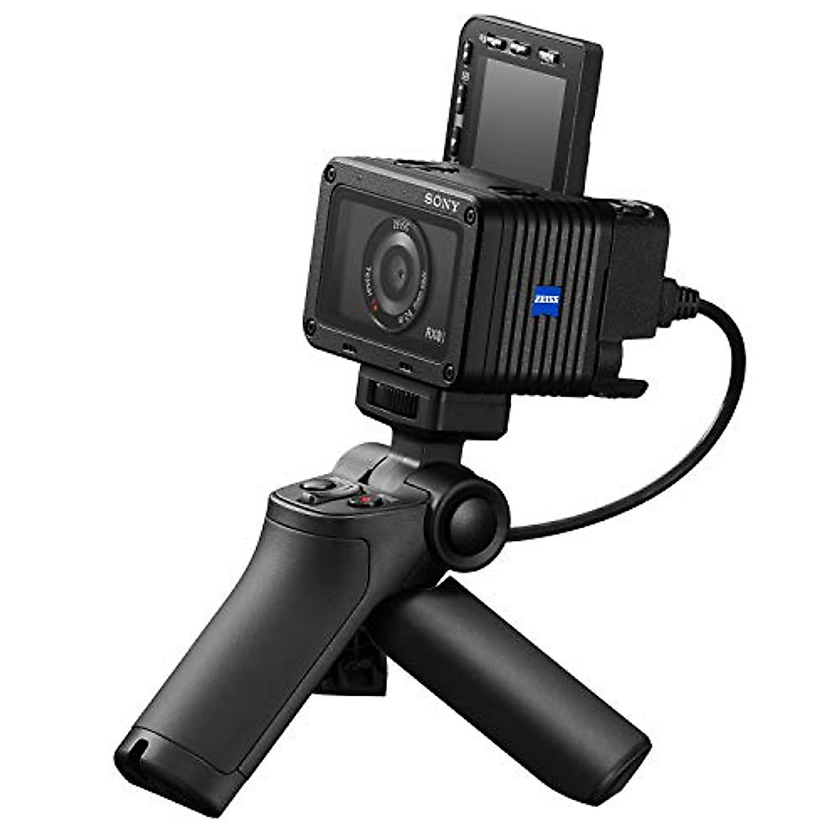 Sony Cyber-Shot RX0 II 15.3MP Ultra-Compact Camera Bundle with 128 GB MicroSDXC UHS-I Memory Card and Shooting Grip and Tripod