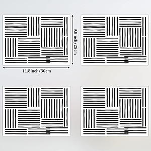 240 Pcs Line Wall Decals Modern Wall Stickers Boho Line Wall Stickers Abstract Wall Art Decor Black Line Wall Stickers Removable Peel and Stick Modern Stickers for Nursery Room Farmhouse Decor