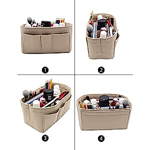 LEXSION Felt Insert Bag Organizer Bag In Bag For Handbag Purse Organizer Fits Speedy Neverful