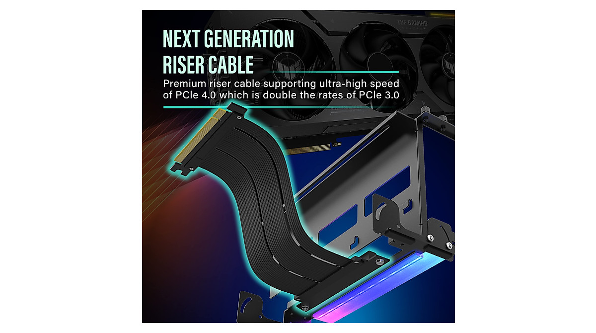 EZDIY-FAB GPU Mount Bracket with ARGB for RTX 30 Series