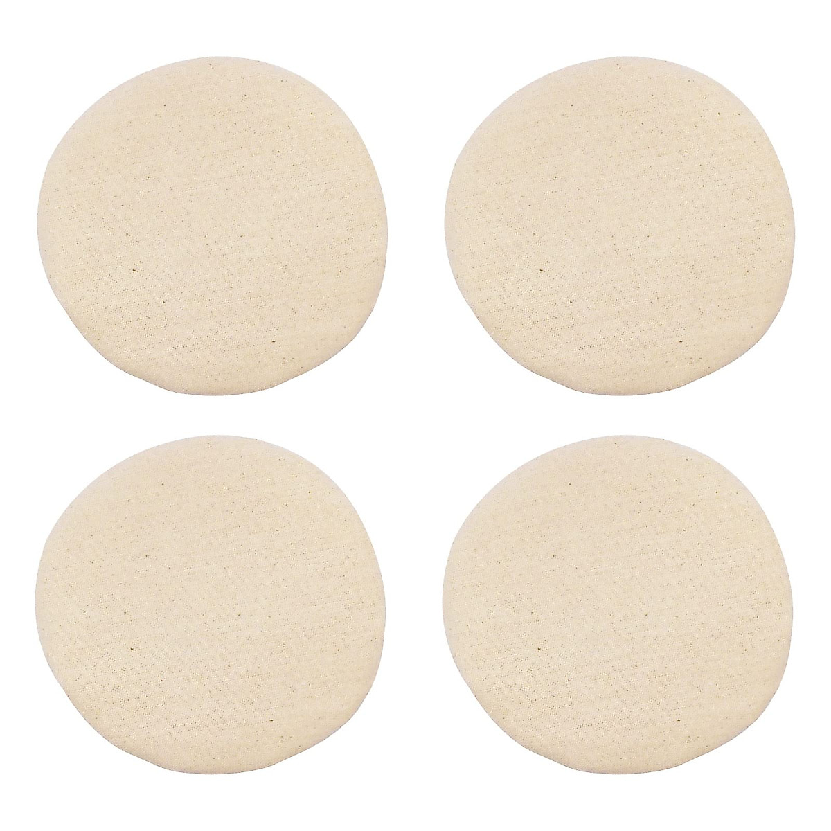 Vencer Elastic Cloth Jar Covers,100% Cotton Stretchy Cloth Covers for Wide Mouth Jar,Set of 4,VHF-017