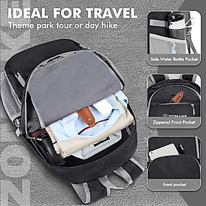 ZOMAKE Lightweight Packable Backpack 30L - Foldable Hiking Backpacks Water Resistant Compact Folding Daypack for Travel(Black)