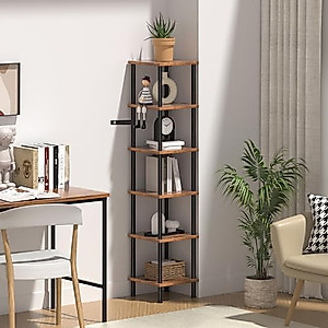 Homedawn 6-Tier Square Shelf Stand Display Rack & 5-Tier Ladder Shelf