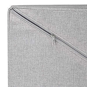 GreenWay GFL6000GR Collapsible Double Sorter, Grey Linen Laundry Hamper