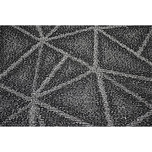 Furnish my Place Modern Indoor/Outdoor Commercial Dark Gray Modern Area Rug, Home Decor Mat, Commercial Rug for Living Room, Playroom, Made in USA - 10' x 11' Rectangle