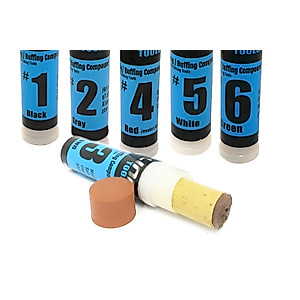 LINE10 Tools Buffing and Polishing Compound for Metal, Set of 6