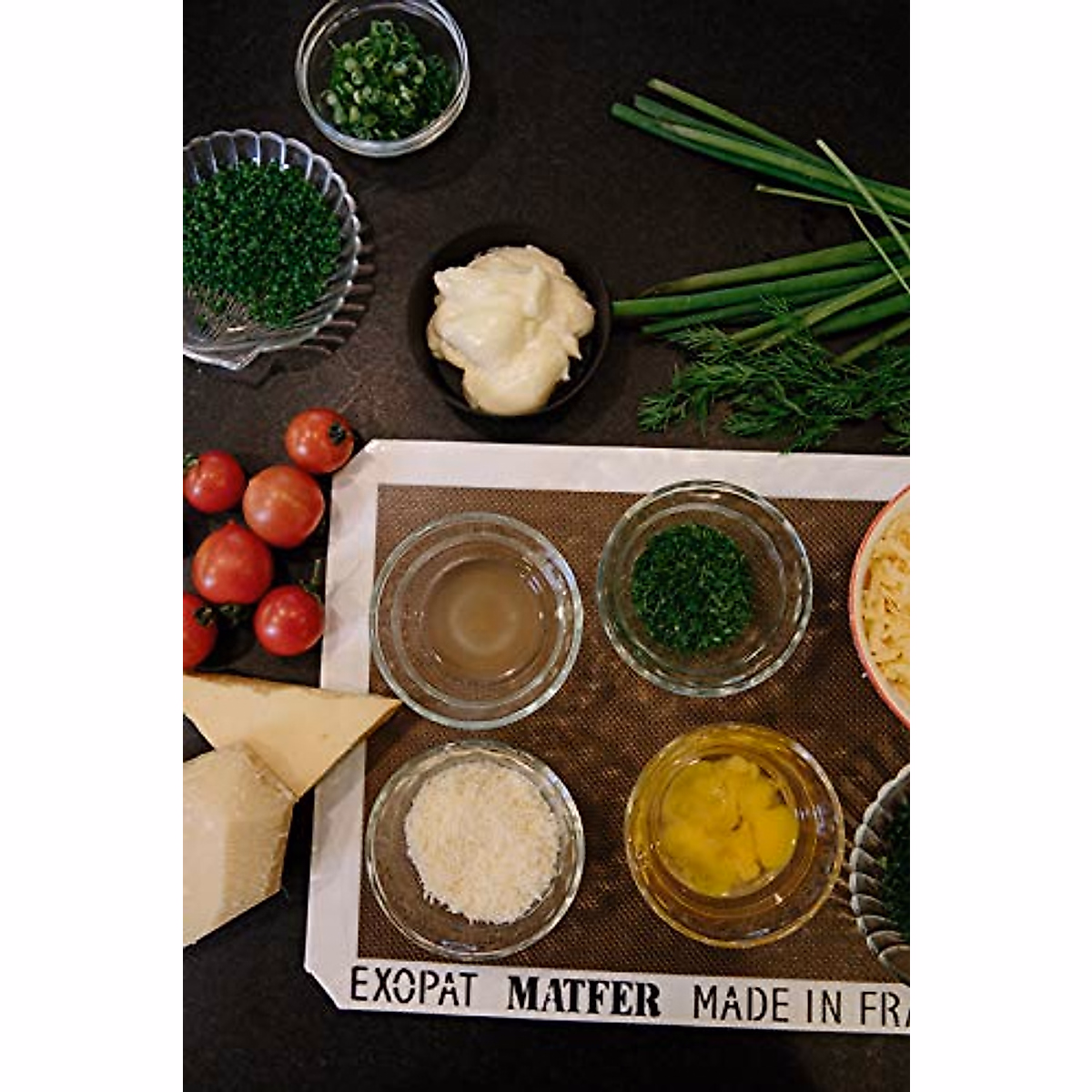 Matfer Bourgeat Exopat 11 5/8 by 16 3/8-Inch Nonstick Reinforced Silicone Reusable Baking Mat, Commercial Grade,
