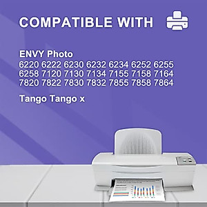 64XL Ink Cartridges Myink Remanufactured Replacement for HP 64XL N9J92AN N9J91AN use with Envy Photo 7855, 7858, 6200, 7100, 7800; Tango Series (1 Black, 1 Tri-Color)