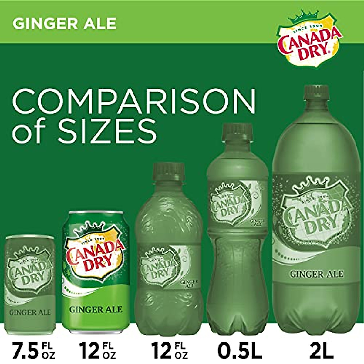 Canada Dry Ginger Ale Soda, 12 fl oz cans (Pack of 12)