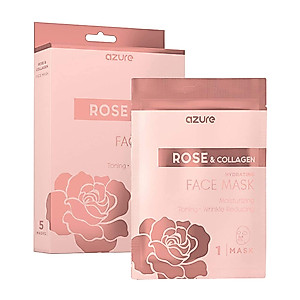 Azure Cosmetics Skin Treatment Mask - Deeply Hydrates, Tightens and Smooths Dry Skin, Softens Wrinkles and Fine Lines, Radiant and Glowing Skin