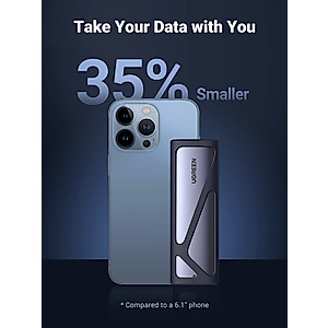 UGREEN NVMe and SATA M.2 Enclosure Tool-Free, 10Gbps USB C 3.2 Gen2, Supports UASP Trim, NVMe SSD Enclosure Supports M and B&M Keys 2280/2230/ 2242/2260 SSDs