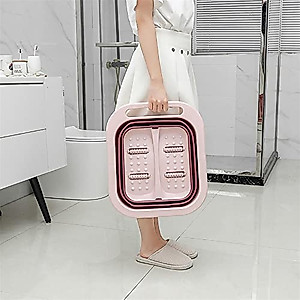 ALUKAP Basin Container Home Spa Bath Soaking Tub with Massaging Roller