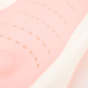 Baby Bath Support with Smart Temperature Sensing Technology, Soft and Supportive Design, Compatible with Most Baby Tubs, Anti Slip Bottom, Easily Foldable (Pinkish)