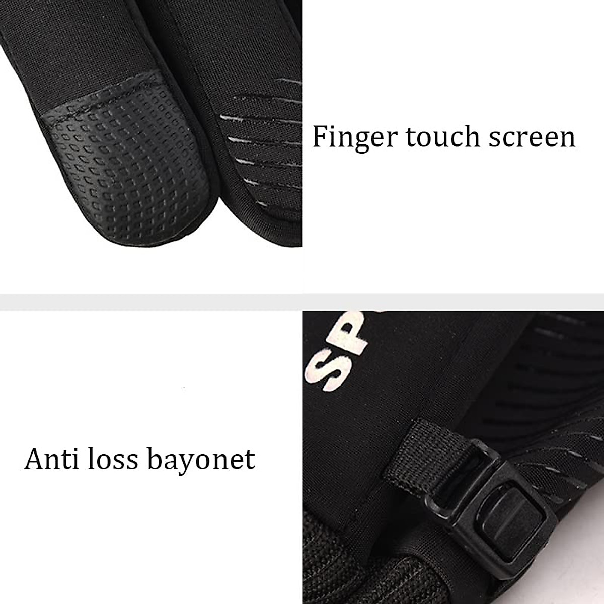 Angjiny Winter Gloves Men Women Touch Screen Glove Cold Weather Warm Gloves Freezer Work Gloves Suit for Running Driving Bike Cycling Working Hiking