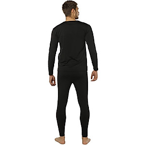 ViCherub Men's Thermal Underwear Set Fleece Lined Long Johns Winter Base Layer Top & Bottom 2 Sets for Men