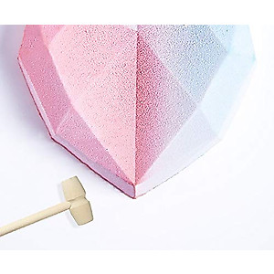 50 Pcs Mini Wooden Hammers for Chocolate, Small Wood Toy Mallets for Kids