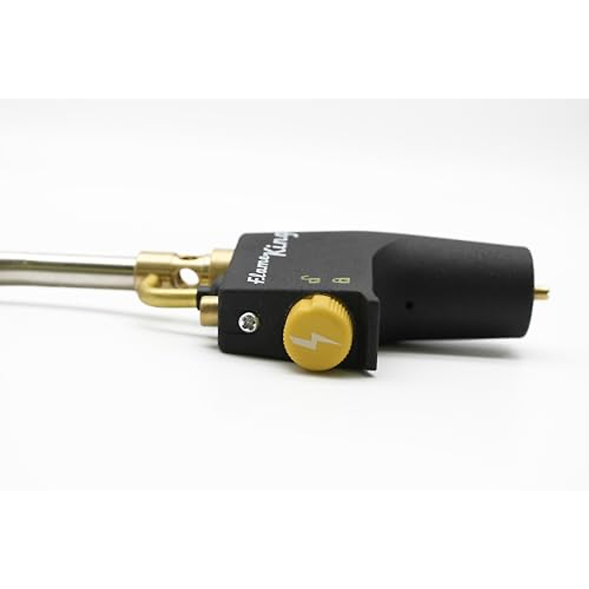 Flame King FK4500CGA High Intensity Propane Torch Head for Soldering, Brazing, Plumbing, Lighting Charcoal/Fire Pits, Compatible with 1LB Cylinders, MAPP, and MAP-PRO